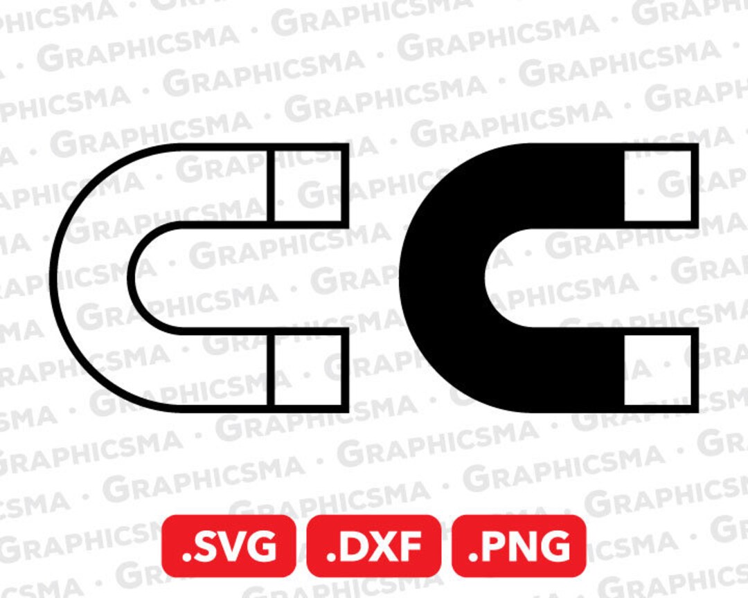 Magnet SVG File, Magnet DXF, Magnet Png, Magnet Svg Cut, North South ...