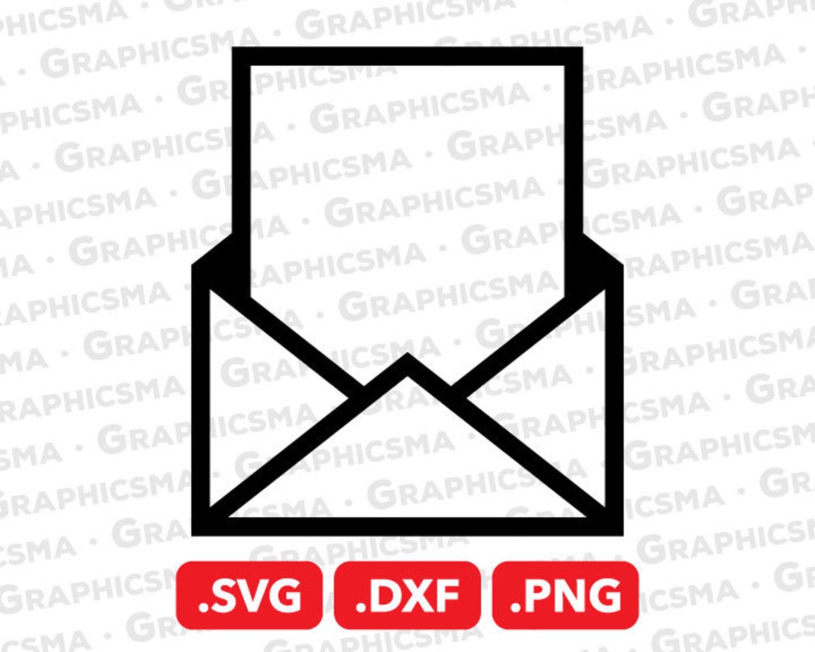 Email SVG File, Email DXF, Email Png, E-mail Svg File, Custom Plain ...