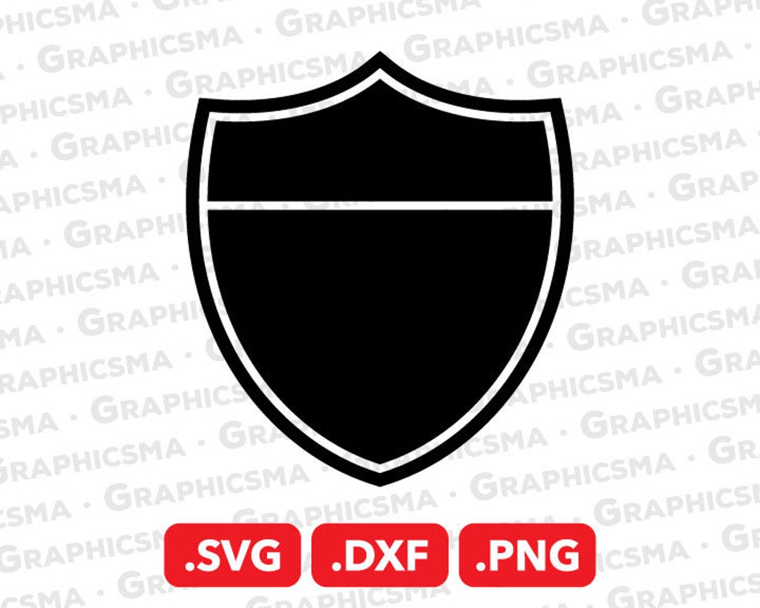 Shield SVG File, Shield DXF, Shield Png, Custom Empty Shield Svg Cut ...