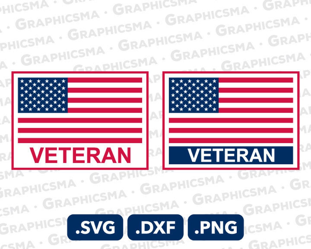 Usa Flag Veteran SVG File, Usa Flag Veteran DXF, Military Us Army ...