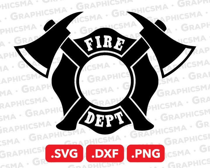 Feuerwehr-Logo SVG-Datei, Feuerwehr Symbol DXF, Monogramm Feuerwehrmann ...
