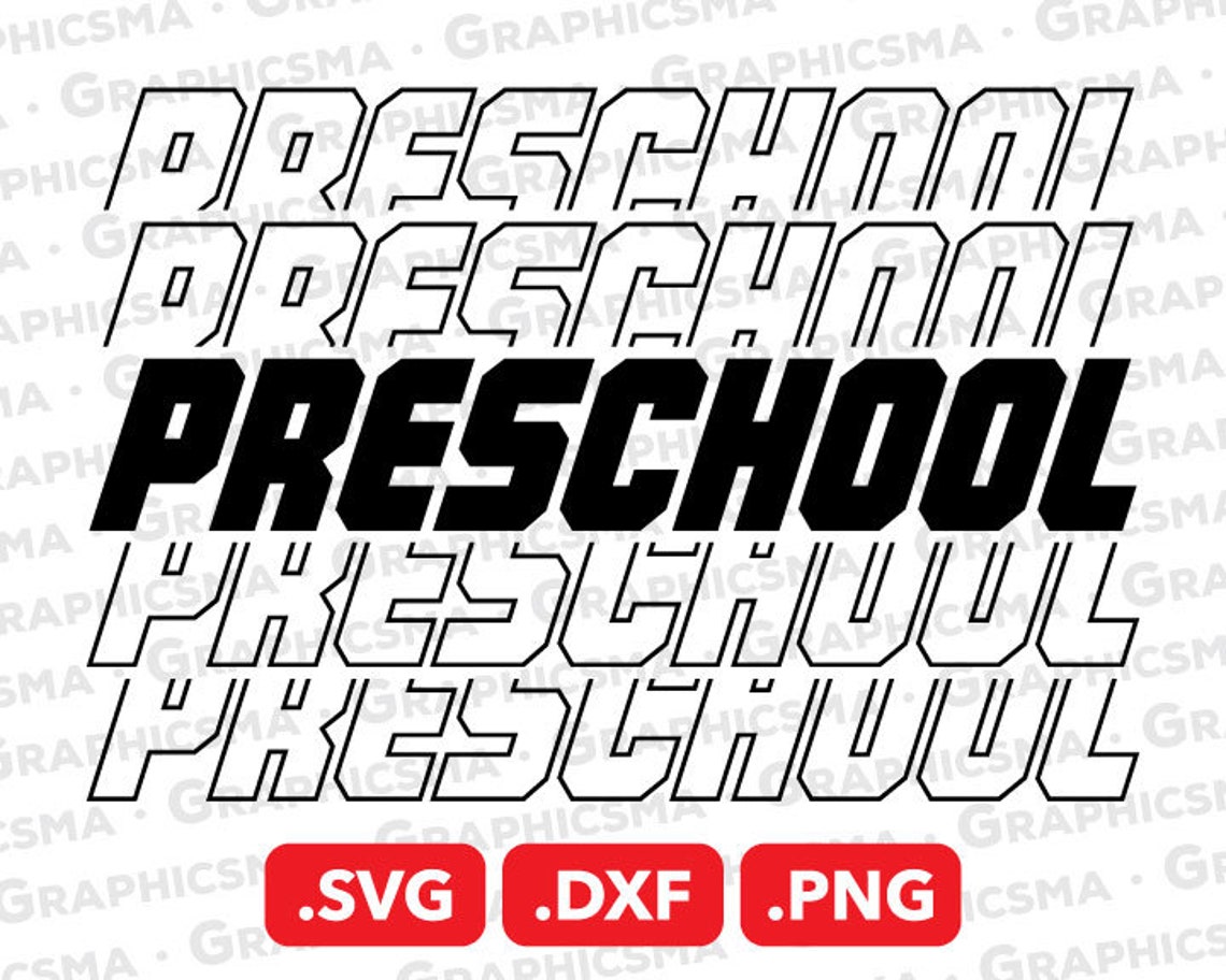 Preschool SVG File Preschool DXF Preschool Png Pre School - Etsy