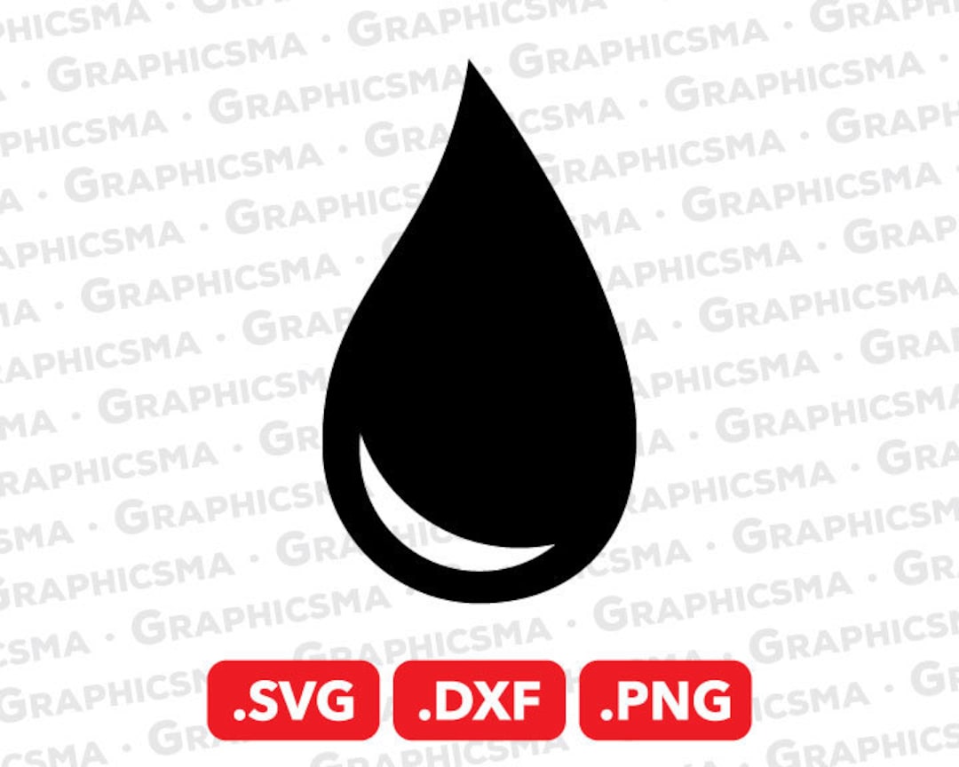Water Drop SVG File, Water Drop DXF, Water Drop Png, Water Drop Svg ...