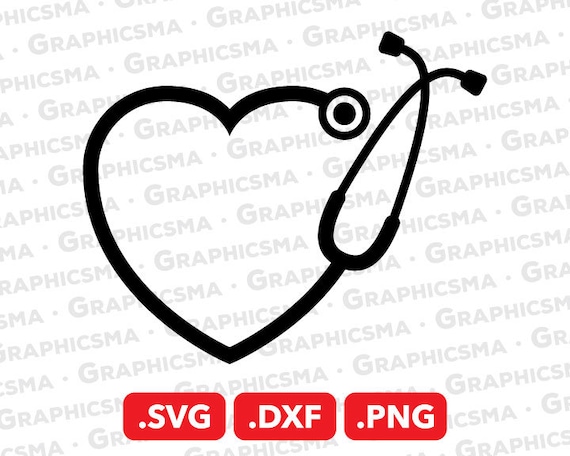 Stethoscope SVG File Stethoscope Monogram DXF Stethoscope - Etsy