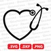 Stethoscope SVG File, Stethoscope Monogram DXF, Stethoscope Monogram ...