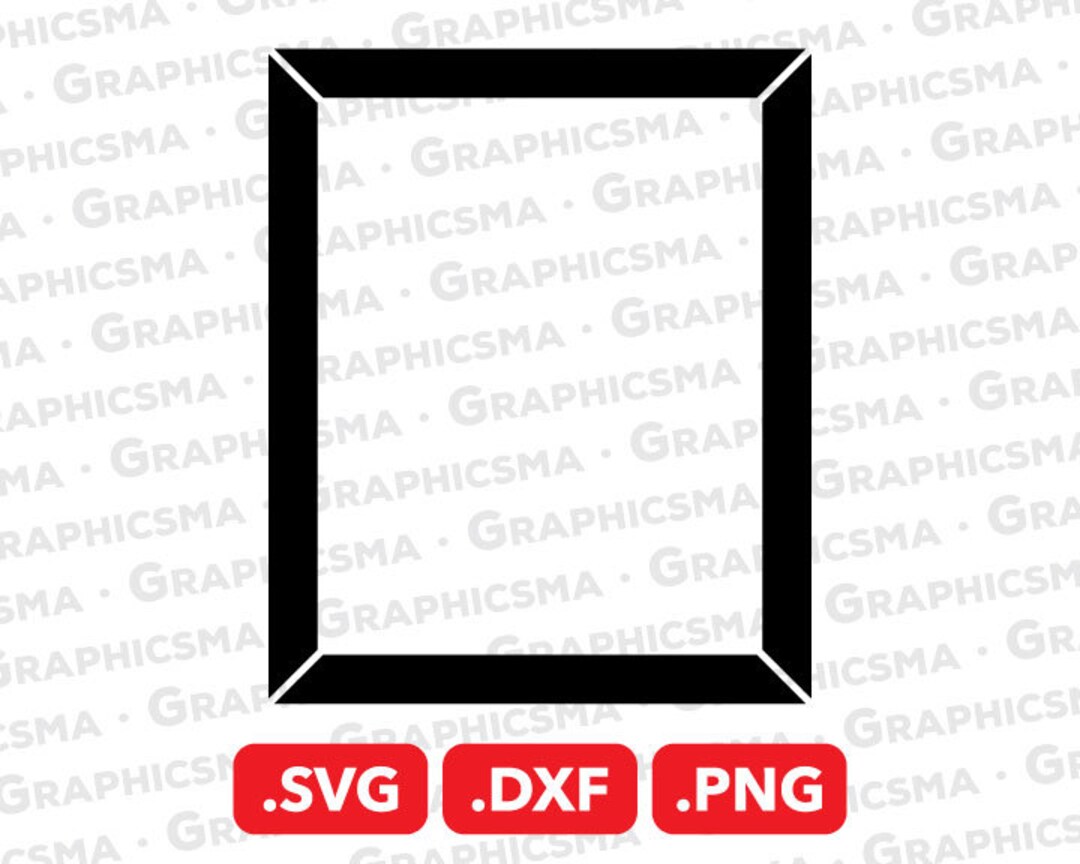 Picture Frame SVG File, Picture Frame DXF, Picture Frame Png, Picture ...