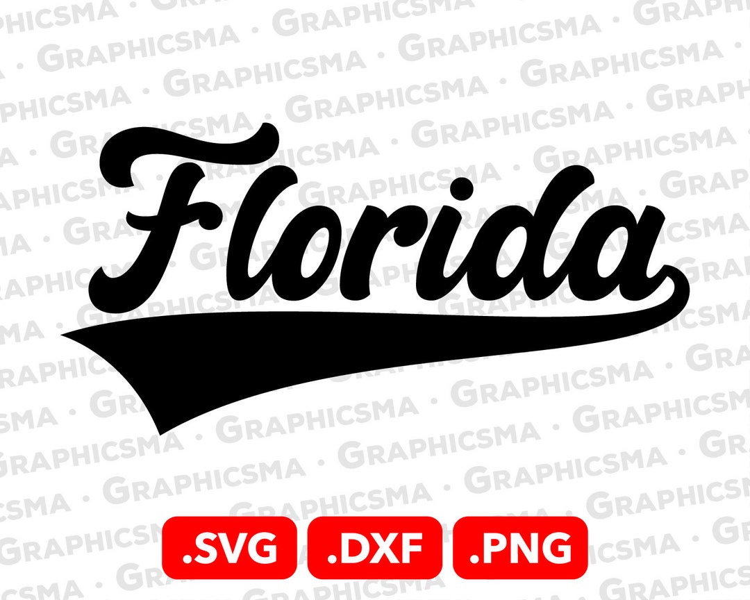 Baseball Style Name SVG File, Florida SVG File, Cricut Baseball Styles ...