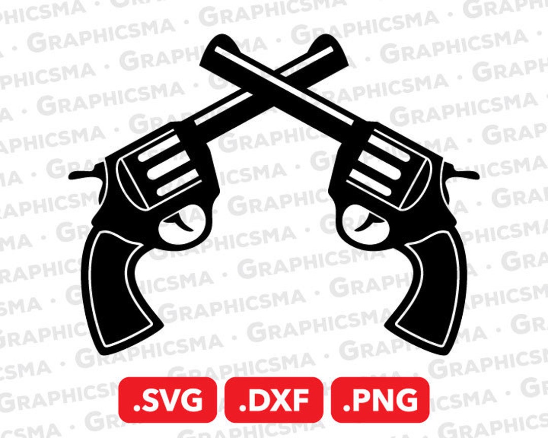 Gun SVG File, Gun DXF, Gun Png, Gun Svg, Pistol Svg, Shooting Gun Svg ...