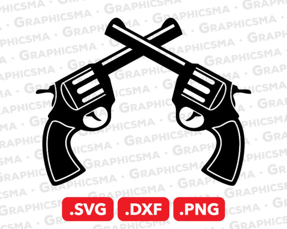 Gun SVG File, Gun DXF, Gun Png, Gun Svg, Pistol Svg, Shooting Gun Svg ...