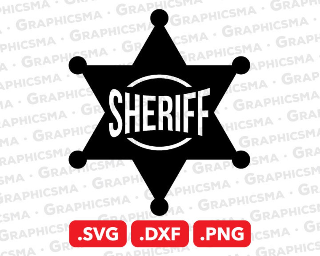 Sheriff SVG File, Deputy Sheriff DXF, Marshall Png, Us Marshall Sheriff ...