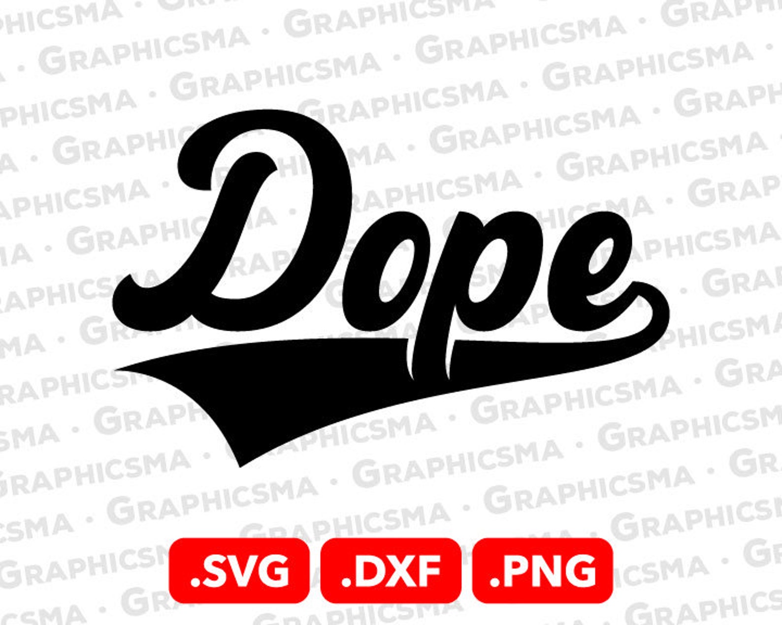 Baseball Style Name SVG File, Dope SVG File, Word Cricut Baseball ...