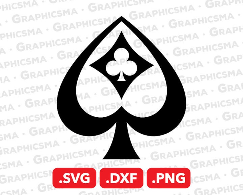 Ace of Spades SVG File Ace of Spades DXF Ace of Spades Png | Etsy