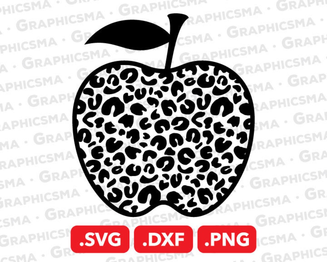 Apple Leopard SVG File, Apple Leopard DXF, Apple Leopard Patterns Png ...
