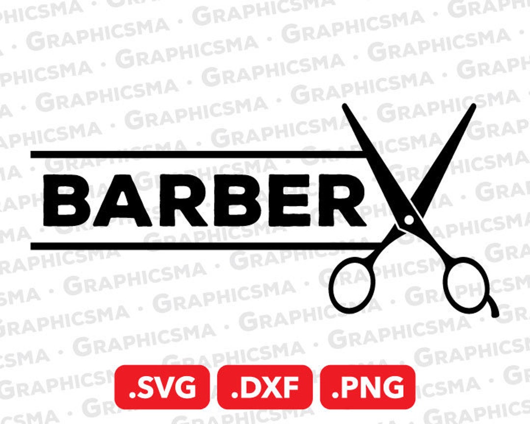 Barber SVG File, Barber DXF, Barber Salon Png, Hair Salon Scissors Comb ...