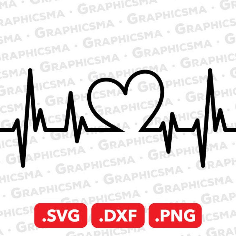 Heart Beat Svg - Etsy