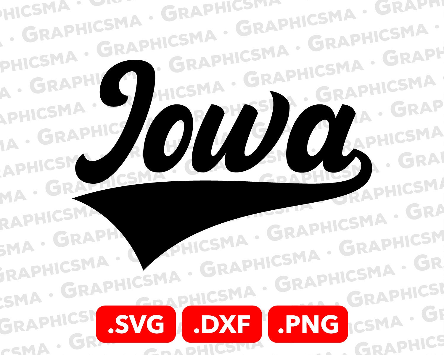 Baseball Style Name SVG File, Iowa SVG File, Iowa Svg Cricut Baseball ...