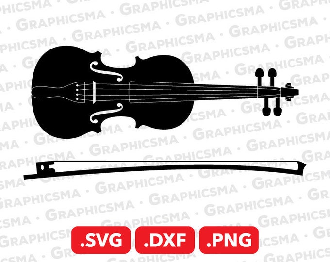 Violin SVG #6 Violin DXF, Violin PNG, Violin Clipart, Violin Silhouette ...