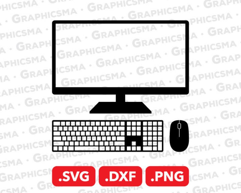 Computer SVG File, Computer DXF, Computer Png, Computer Set Screen ...