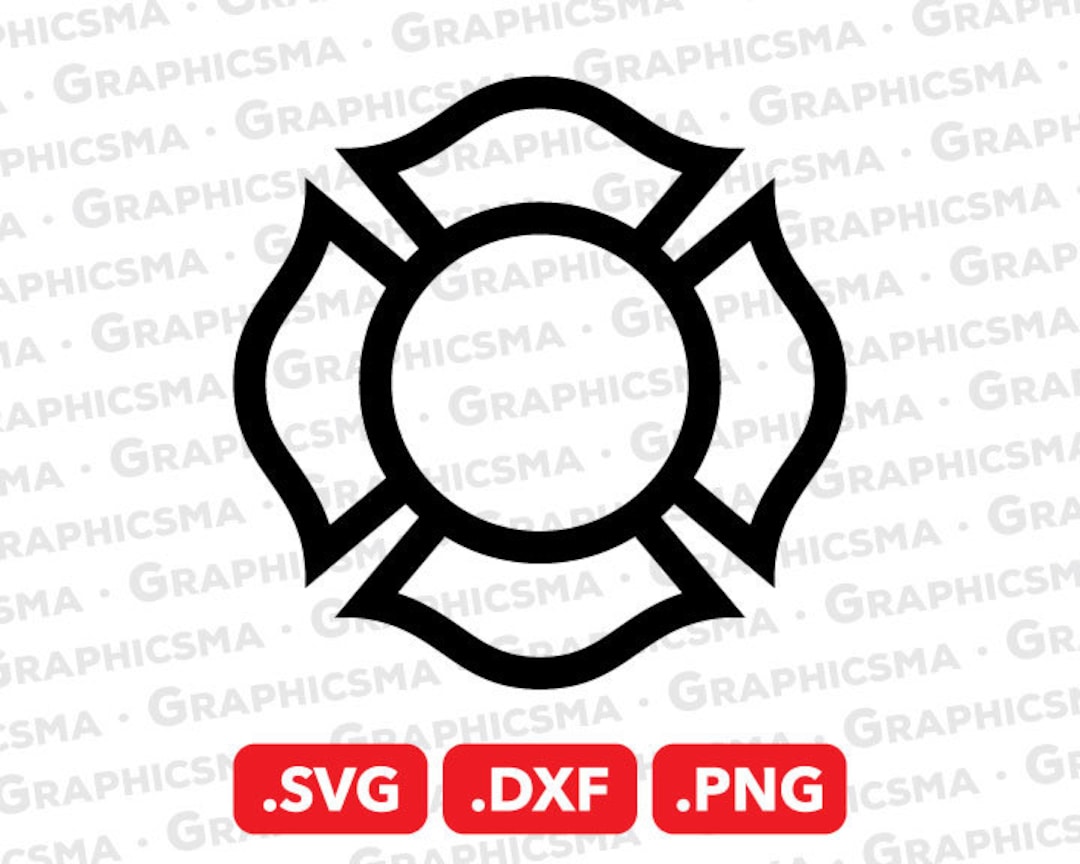 Fire Department Logo SVG File, Fire Brigade Symbol DXF, Monogram ...