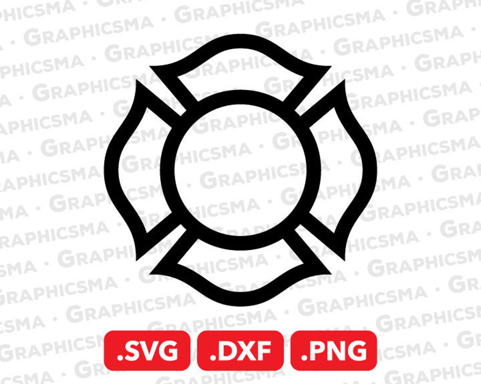Fire Department Logo SVG File Fire Brigade Symbol DXF - Etsy