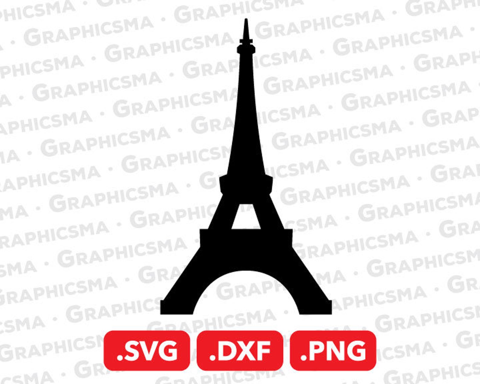 Eiffel Tower SVG File, Eiffel Tower DXF, Eiffel Tower Png, Eiffel Tower ...