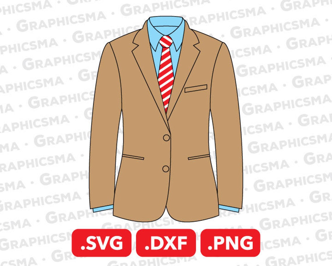 Suit SVG File Suit DXF Suit Png Blazer Svg Man Suit Svg - Etsy