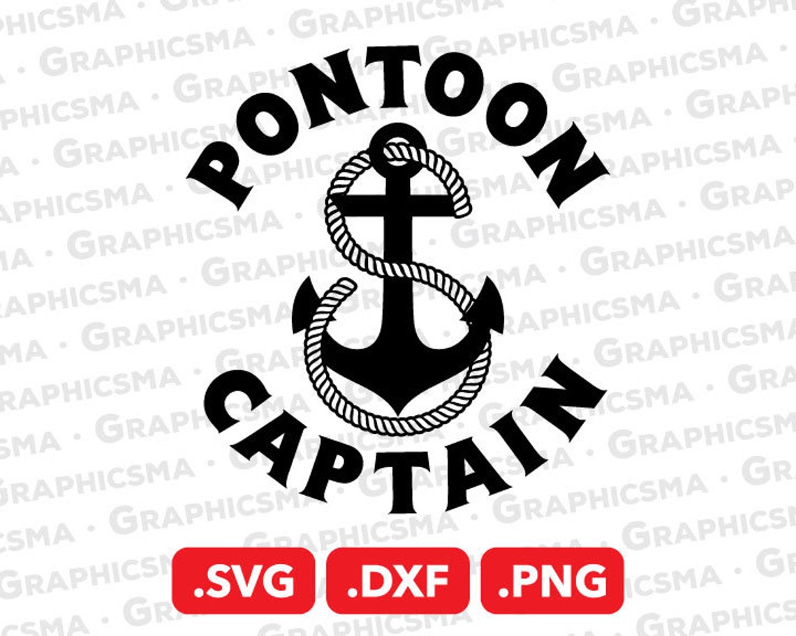 Pontoon Captain SVG File Pontoon Captain DXF Pontoon Captain - Etsy