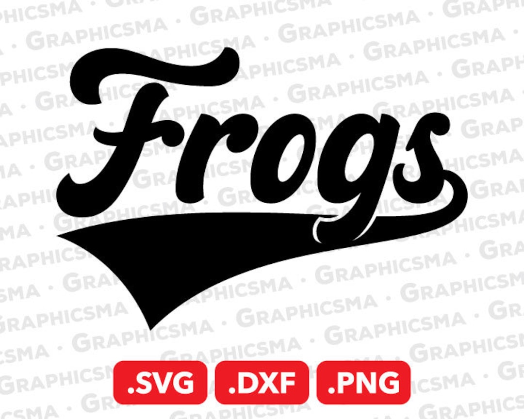 Frogs SVG File, Frogs DXF, Frogs Png, Frogs Svg, Baseball Style Svg ...