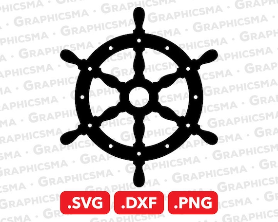 Ship Steering Wheel SVG File Ship Steering Wheel DXF Ship | Etsy
