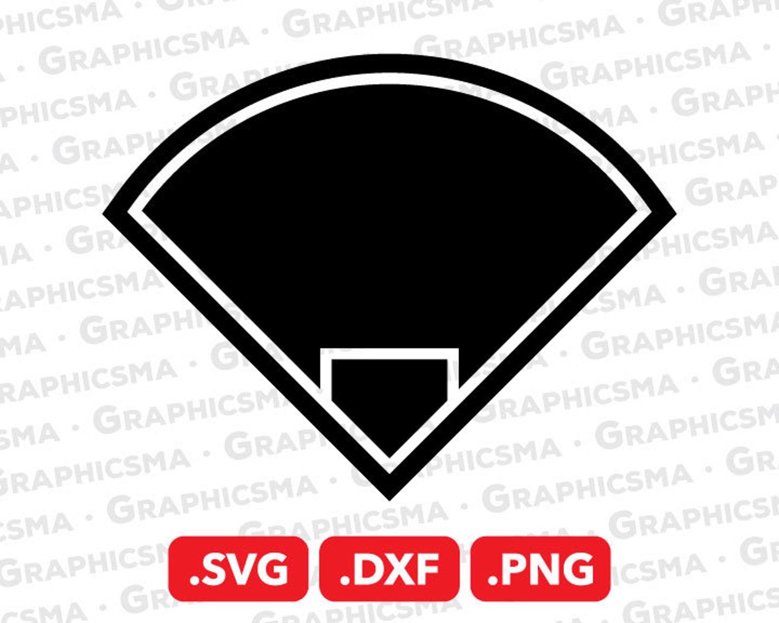 Buy Baseball Field SVG File Baseball Field DXF Baseball Field Online in ...