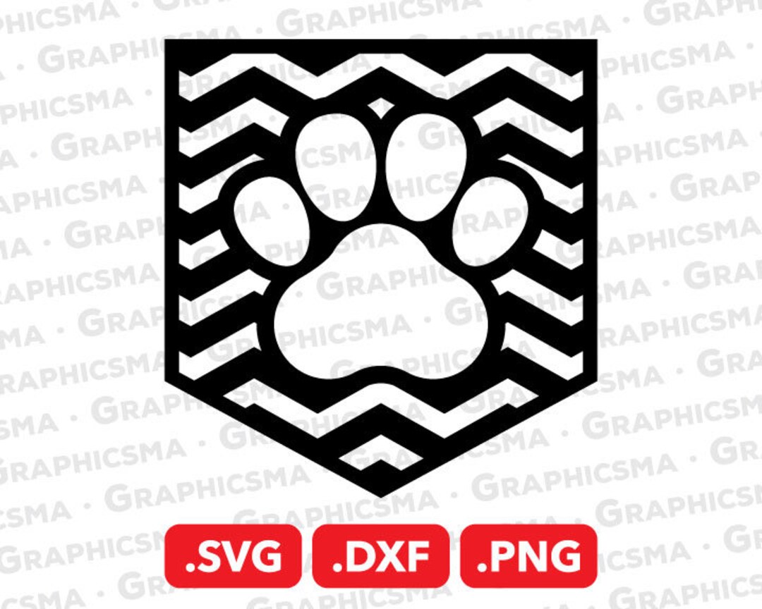 Paw Pocket SVG File, Pocket Paw DXF, Pocket Paws Png, Dog Paw Pocket ...