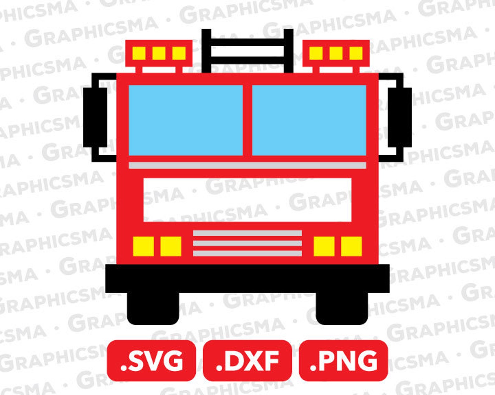 Fire Engine SVG File Fire Engine DXF Fire Engine Png Fire - Etsy