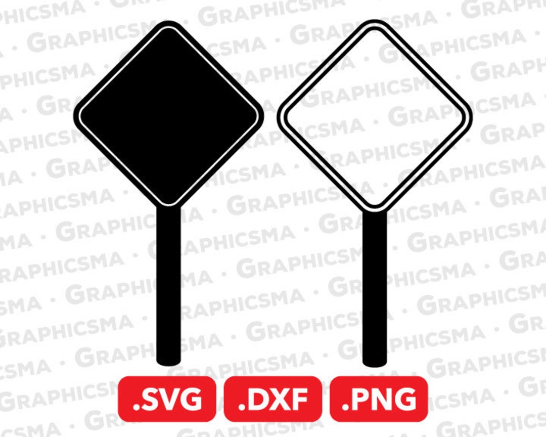 Road Sign SVG File, Road Sign DXF, Road Sign Png, Road Signs Svg, Stop ...