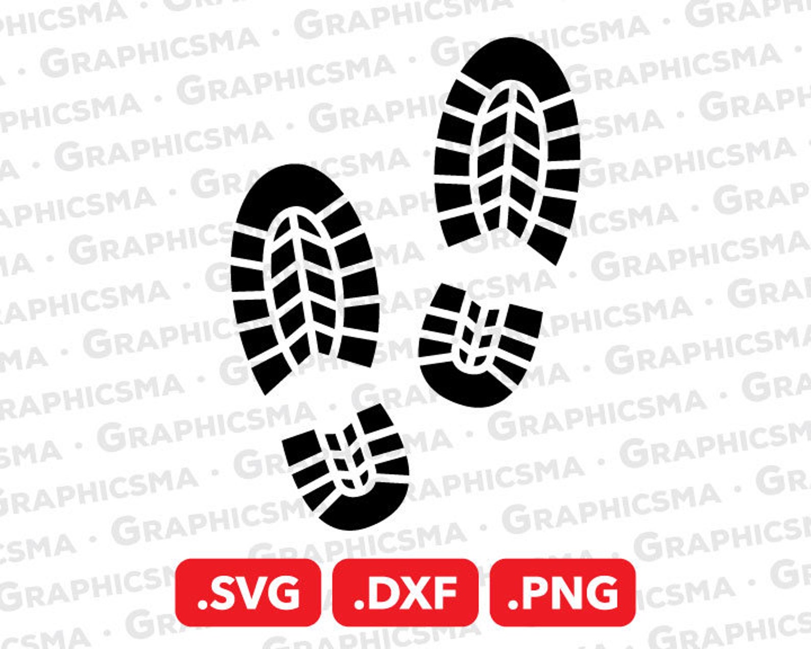 Shoe Print SVG File, Shoe Print DXF, Stomp Shoe Print Png, Shoe Prints ...