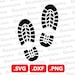 Shoe Print SVG File, Shoe Print DXF, Stomp Shoe Print Png, Shoe Prints ...