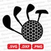 Golf SVG File, Golf DXF, Golf Png, Golf Ball Svg, Golf Buggy Svg, Hole ...
