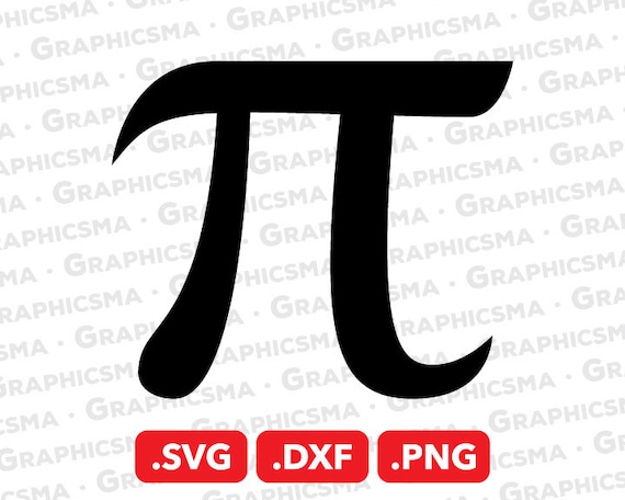 Pi Math Symbol SVG File Pi Math Symbol DXF Pi Mathematic | Etsy