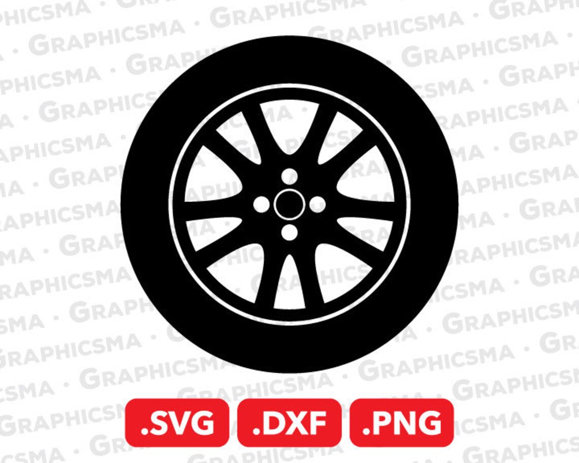 Wheel SVG File Wheel DXF Wheel Png Tyre Svg Car Wheel Tyre | Etsy