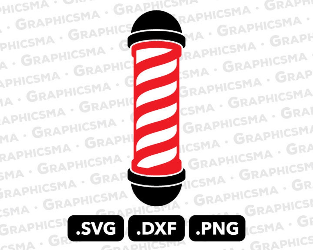 Salon Pole SVG File, Barber Salon Pole DXF, Salon Barber Pole Png ...