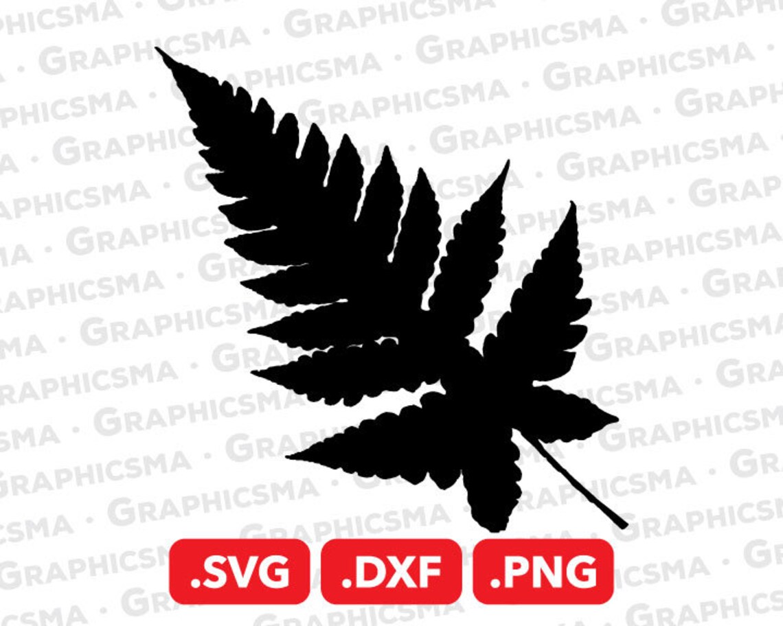 Leaf SVG File, Leaf DXF, Leaf Png Cut, Leaf Silhouette, Leaf Clipart ...