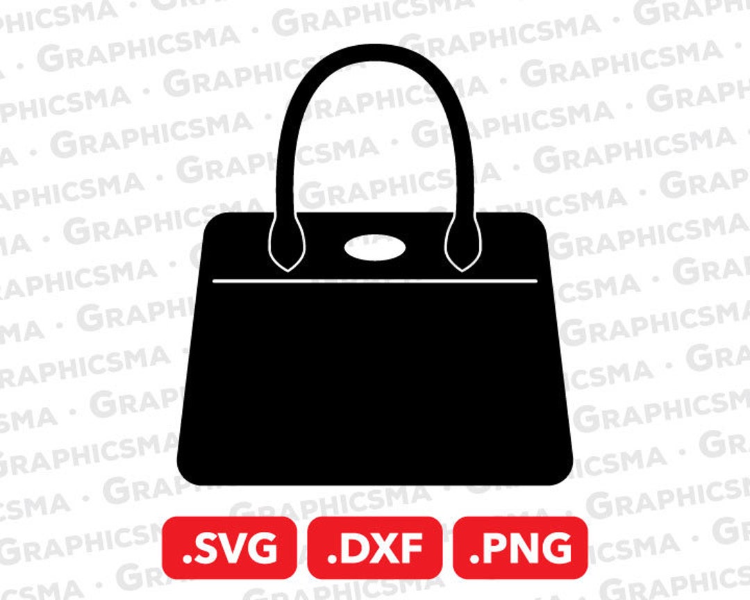 Handbag SVG File, Handbag DXF, Handbag Png, Hand Bag Svg, Woman Handbag ...