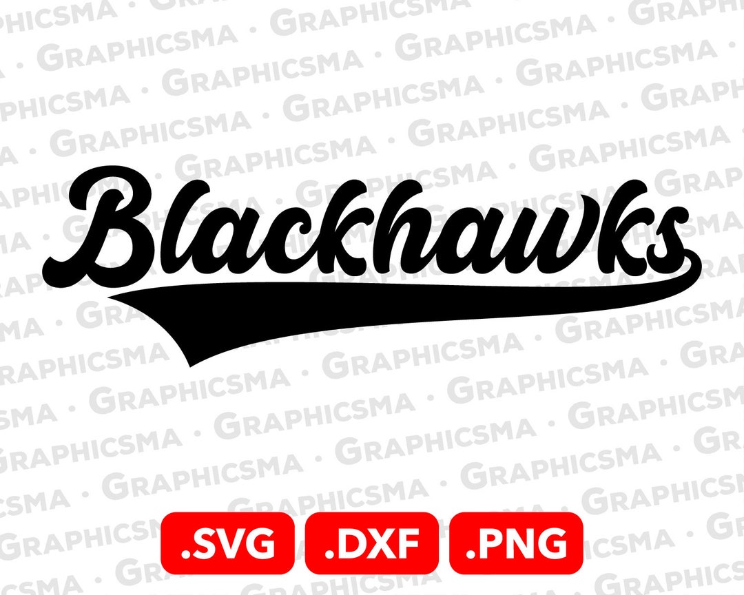 Baseball Style Name SVG File, Blackhawk SVG File, Cricut Baseball ...