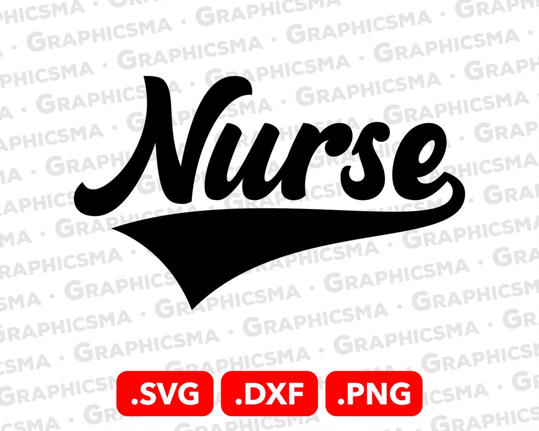 Baseball Style Name SVG File, Nurse SVG File, Nursing Svg, Cricut ...