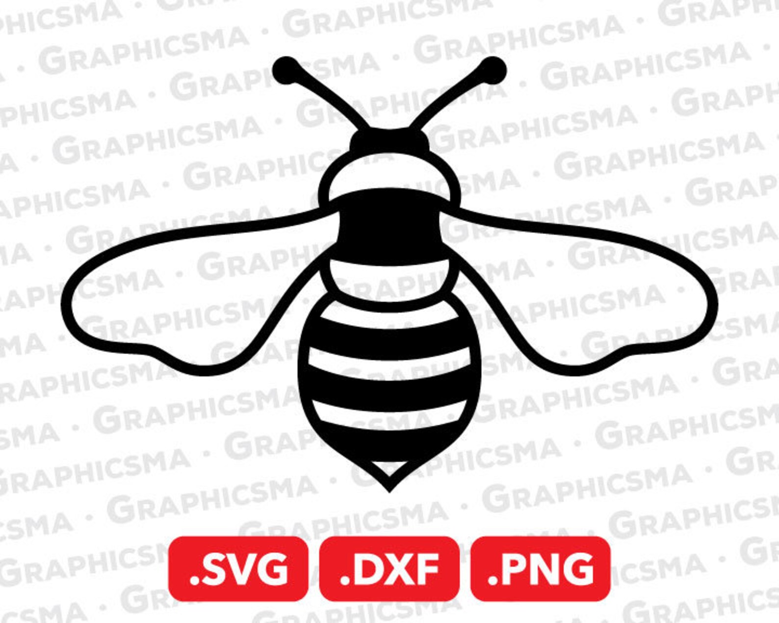 Bee SVG File Bee DXF Bee Png Bee Svg Honey Bee Svg Bee | Etsy