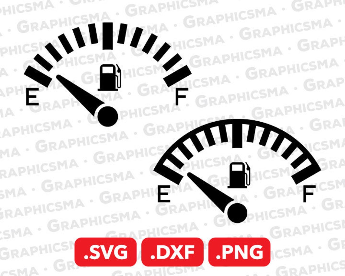 Fuel Meter Gauge SVG File Fuel Meter Gauge DXF Fuel Meter - Etsy