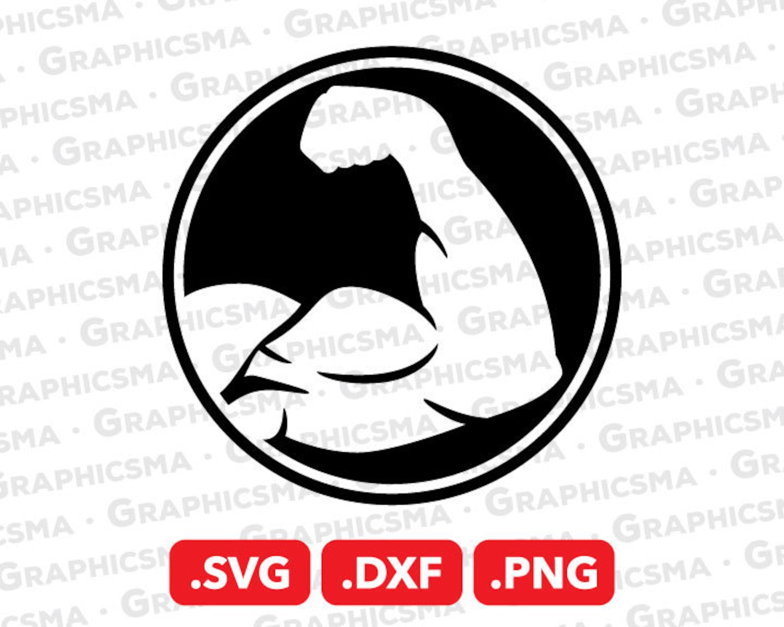 Muscle Biceps SVG File Muscle Biceps DXF Muscle Biceps Png | Etsy