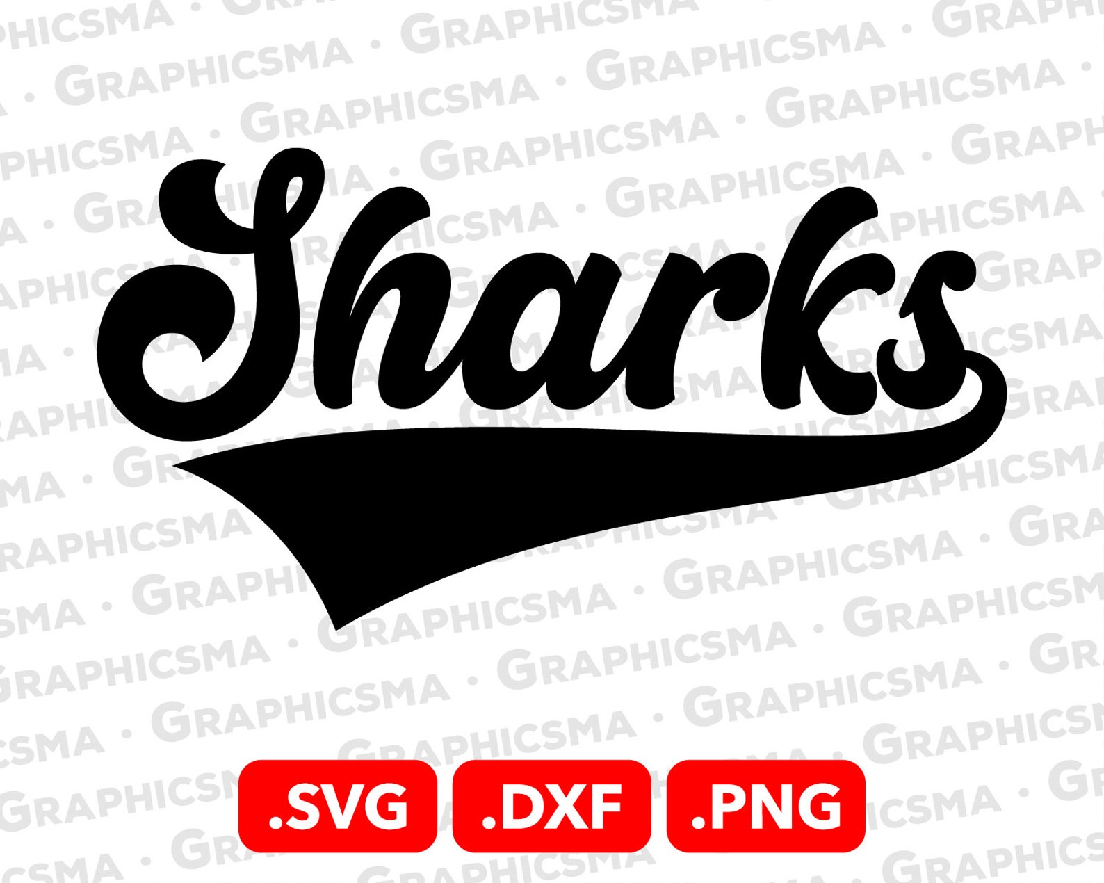 Baseball Style Name SVG File, Sharks SVG File, Dxf Png Cricut Baseball ...