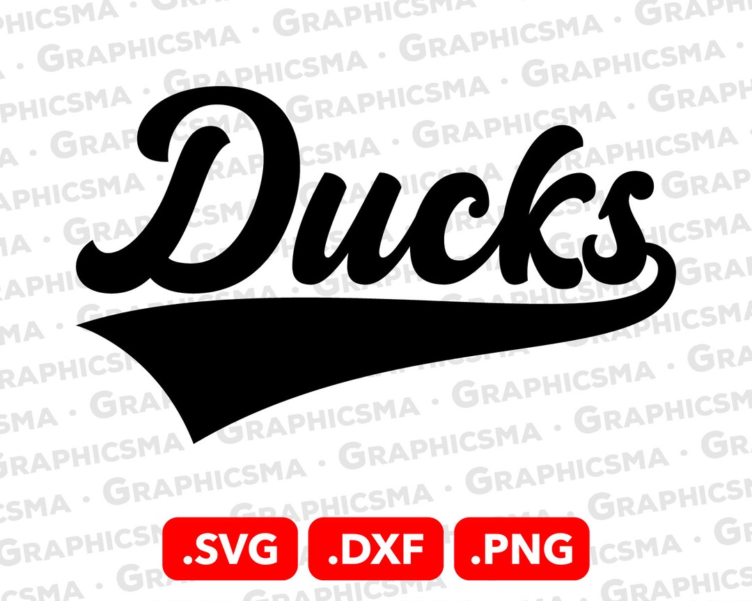 Baseball Style Name SVG File, Ducks SVG File, Ducks Cricut Baseball ...