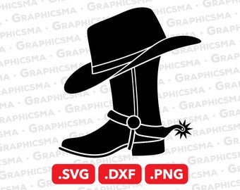 Cowboy Boots SVG File, Cowboy Boots DXF, Cowboy Boots Png, Cowboy Svg ...