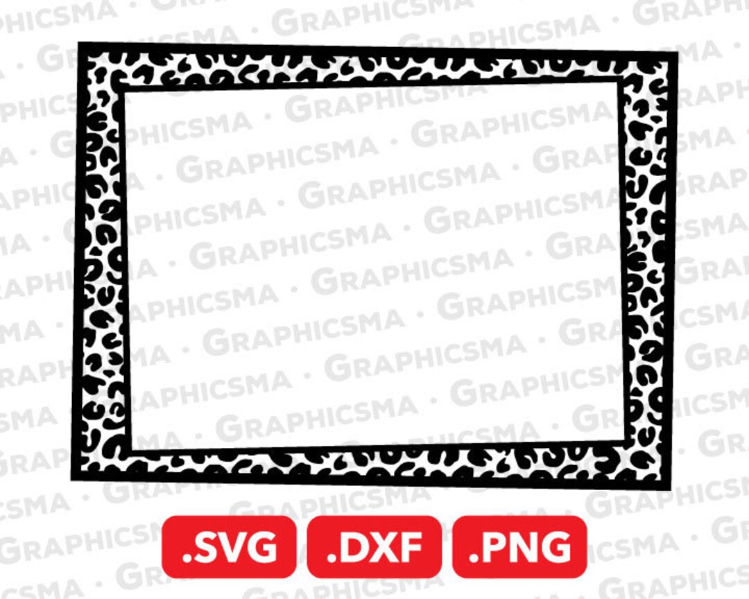 Leopard Box SVG, Leopard Box Svg File, Leopard Text Box DXF, Cheetah ...